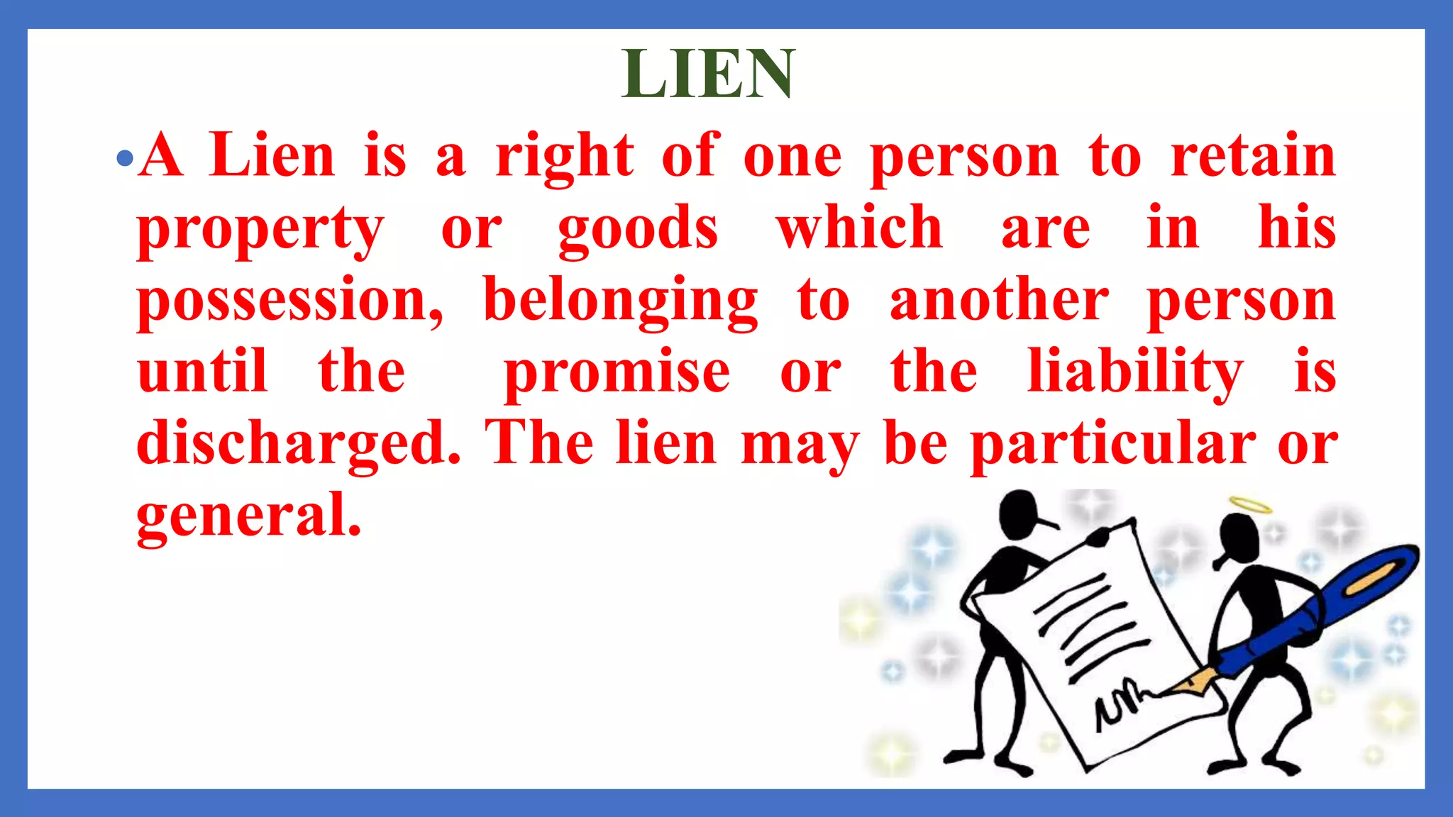Lien & finder of goods | PPTX