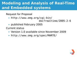 UML profiles for Embedded Systems | PDF | Programming Languages | Computing