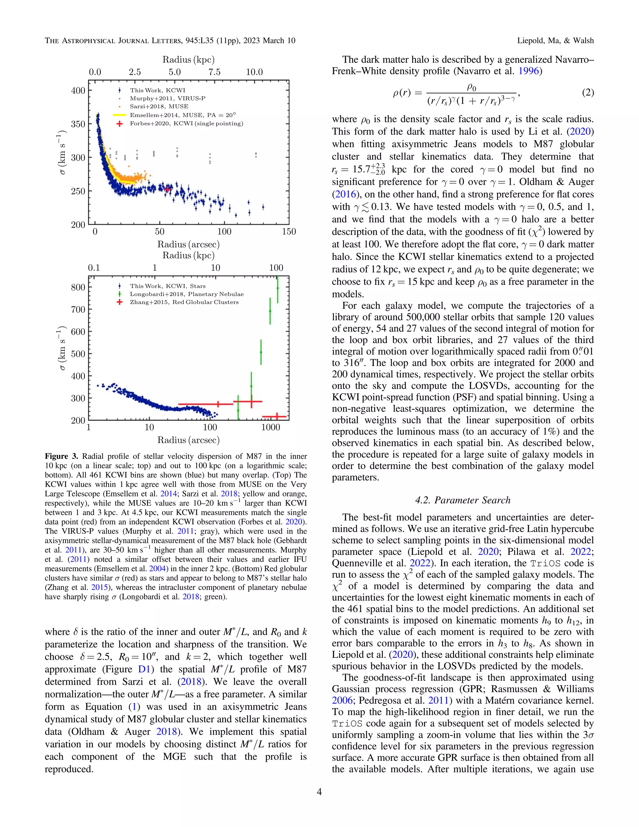 Keck Integral-field Spectroscopy of M87 Reveals an Intrinsically Triaxial Galaxy and a Revised ...