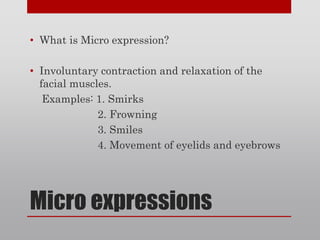 lies and micro-expression( my coms 1010 presentation) | PPTX | Eye and ...
