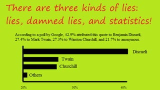 Lies damned lies and statistics | PPTX
