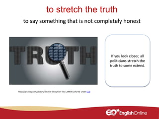 Lies Idioms.pptx | Magic and Illusion | Hobbies & Interests