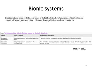 Analyzing the Explanatory Power of Bionic Systems With the Minimal ...