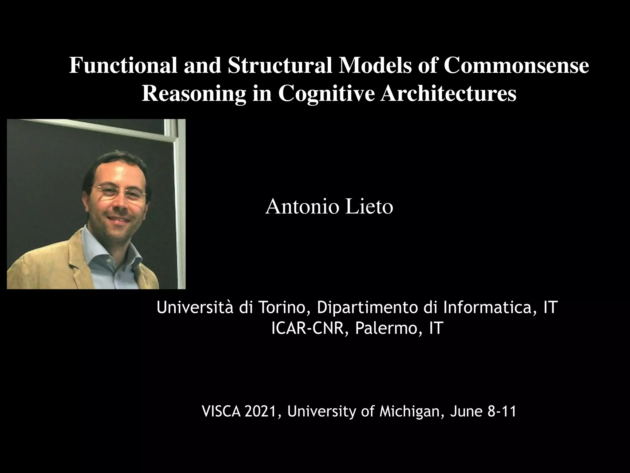 Functional and Structural Models of Commonsense Reasoning in Cognitive Architectures | PPT