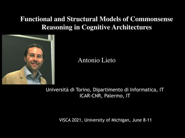 Functional and Structural Models of Commonsense Reasoning in Cognitive Architectures | PPT
