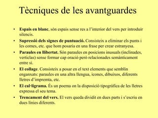 Lietratura de les avantguardes | PPT