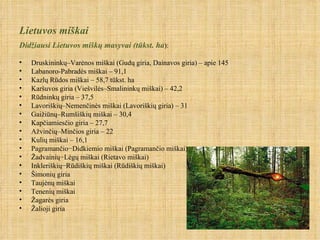 Lietuvos miškai | PPT