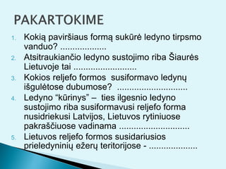 Lietuvos reljefo formos | PDF