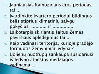 Lietuvos reljefo formos | PDF