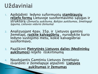 Lietuvos reljefo formos | PDF