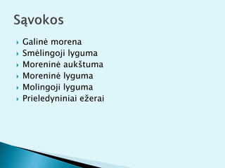Lietuvos reljefo formos | PDF