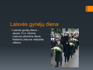 Lietuvos valstybinės šventes | PPTX