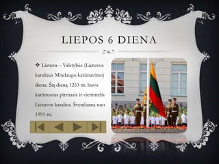 Lietuvos valstybinės šventės. | PPTX