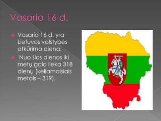 Lietuvos valstybinės šventės | PPTX