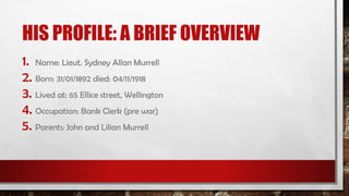 Lieut. Sydney Allan Murrell | PPT