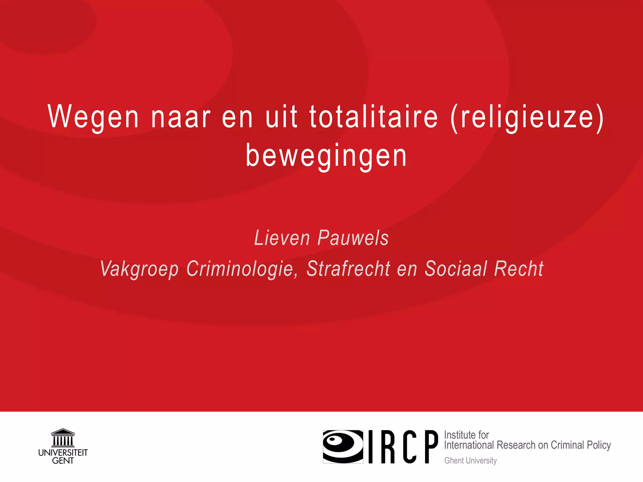 Lieven Pauwels Lezing "De corridor2016" | PDF