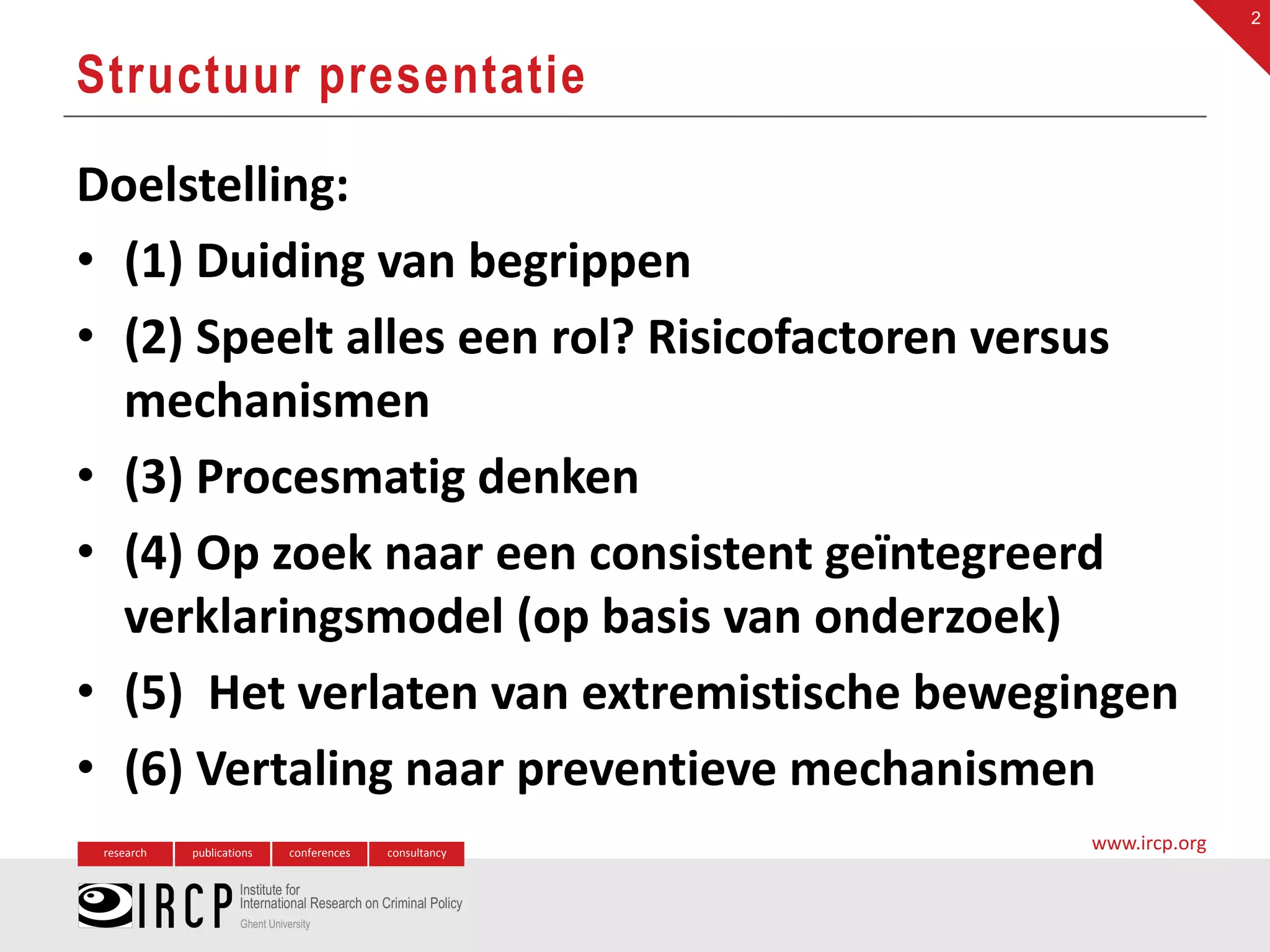 Lieven Pauwels Lezing "De corridor2016" | PPT