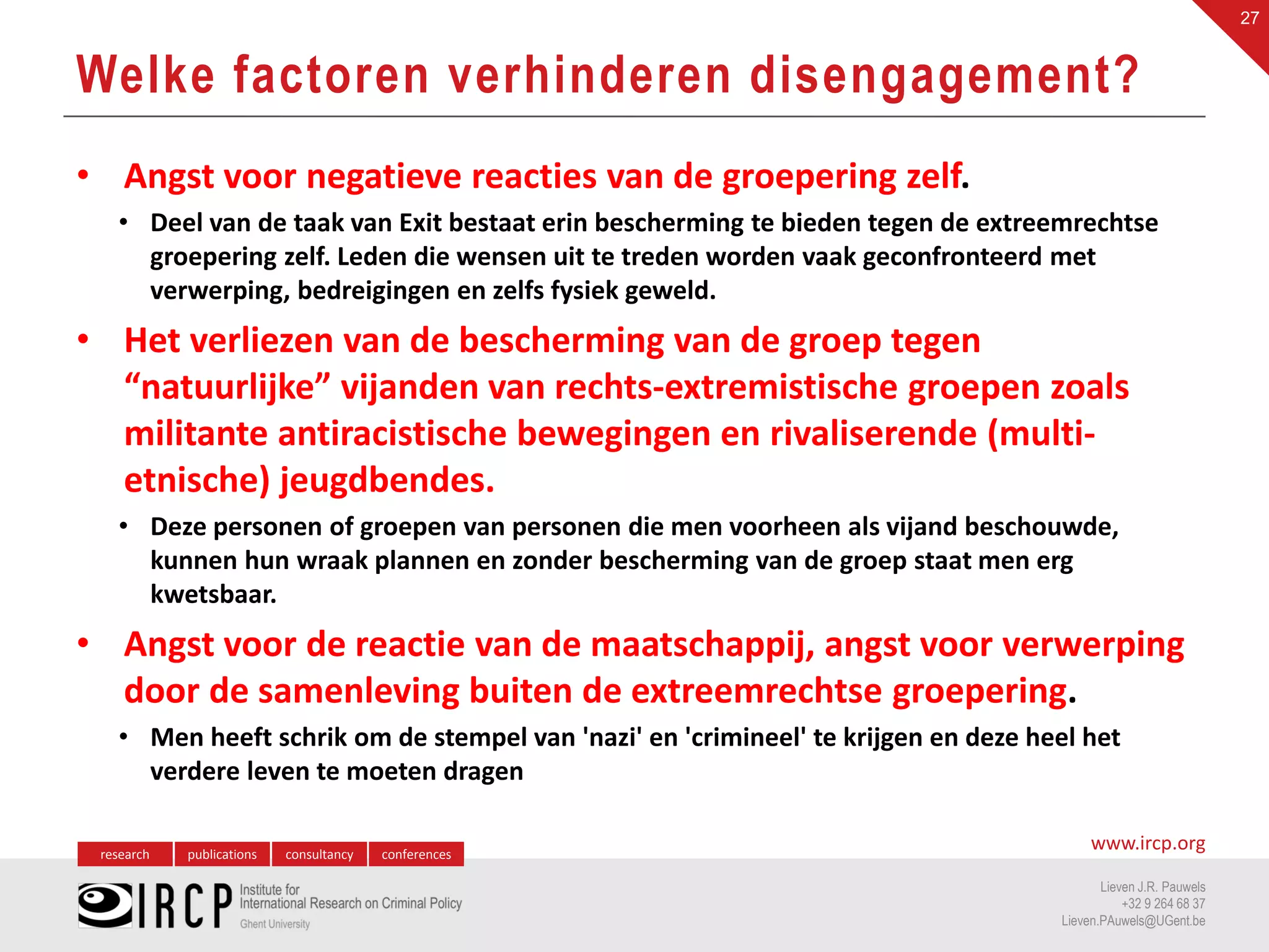 Lieven Pauwels Lezing "De corridor2016" | PPT