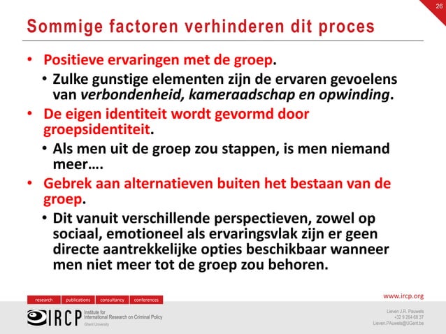 Lieven Pauwels Lezing "De corridor2016" | PPT