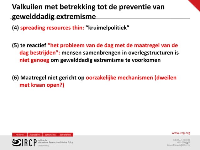 Lieven Pauwels Lezing "De corridor2016" | PPT