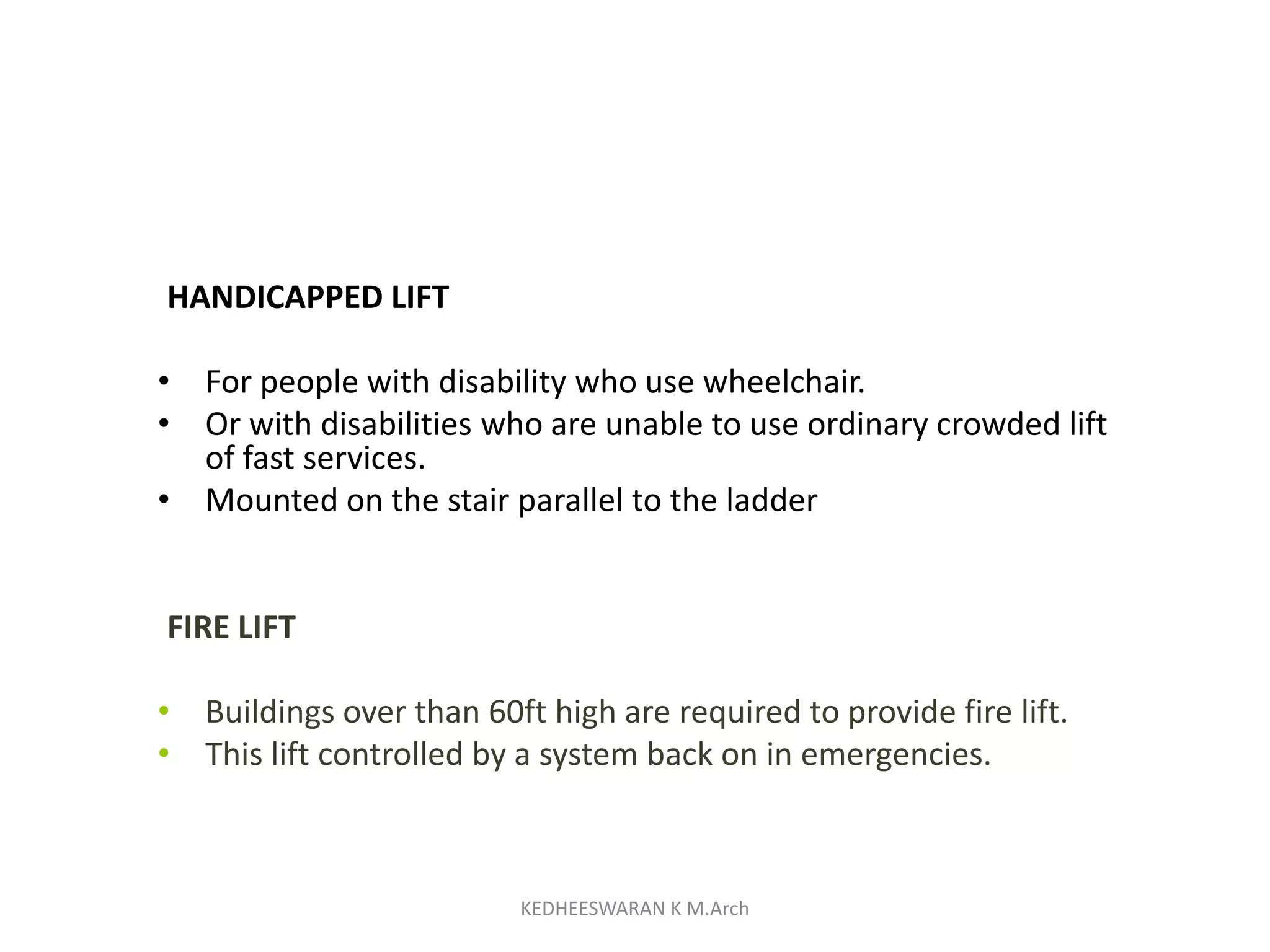 building services -Lift's and escalators | PDF
