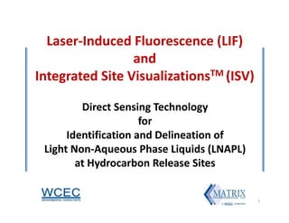 Laser Induced Fluorescence and ISVs | PDF