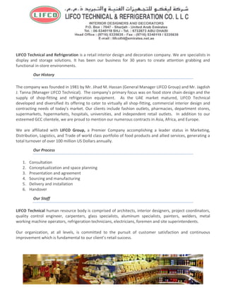 Lifco Technical Profile | PDF