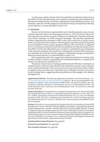 Formation of Amino Acids and Carboxylic Acids in Weakly Reducing ...