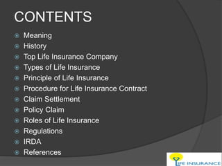 LIFE INSURANCE | PPTX