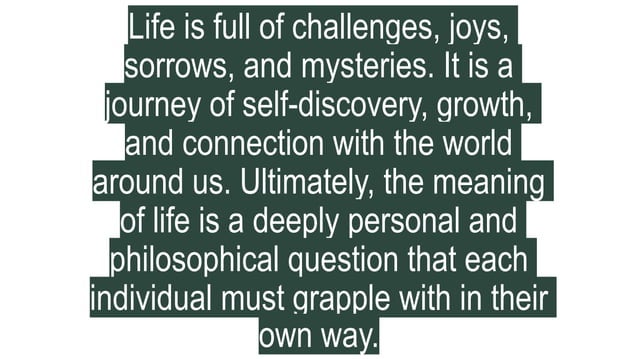 life of real human being that derives from their nature.pptx