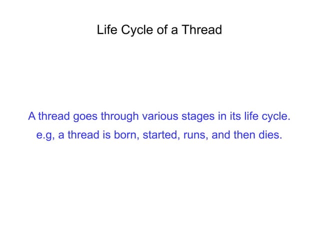 Life cycle-of-a-thread | PDF