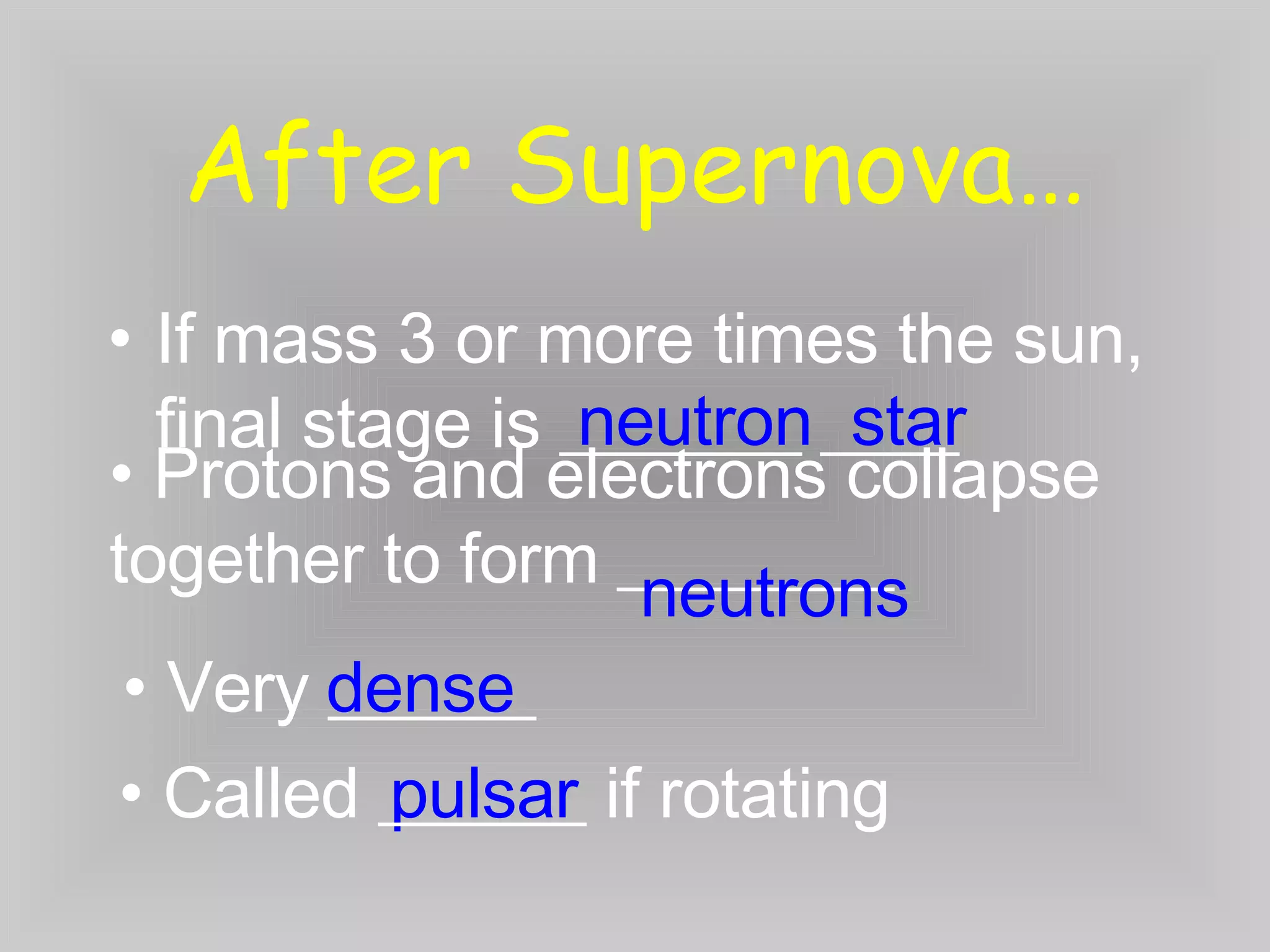 Life Cycle of Stars | PPT