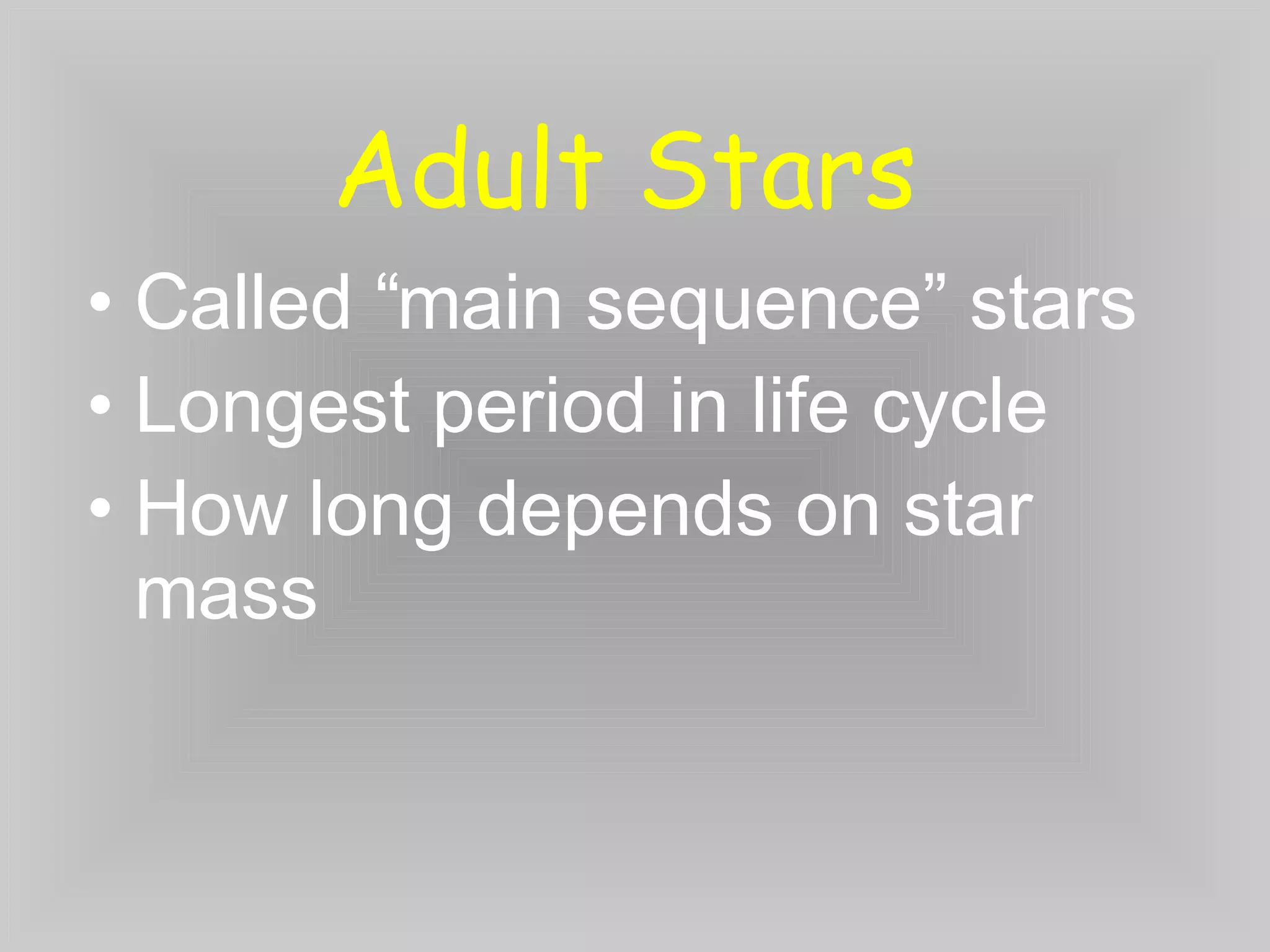 Life Cycle of Stars | PPT