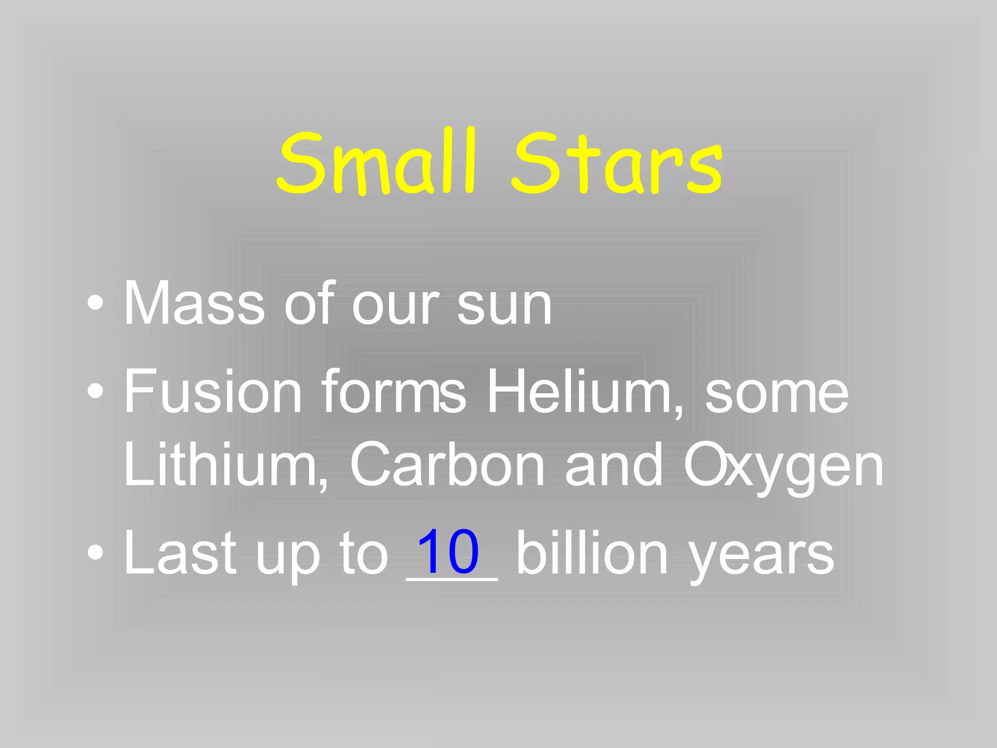 Life Cycle of Stars | PPT