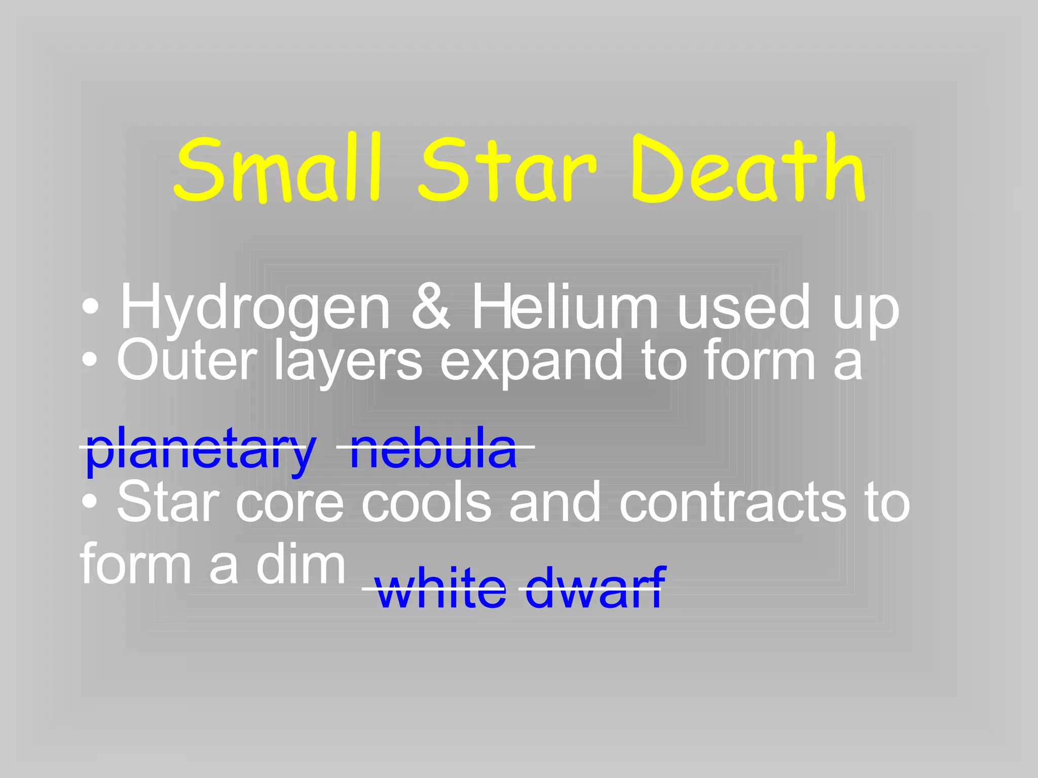 Life Cycle of Stars | PPT