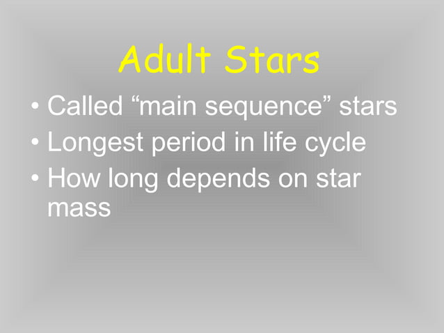 Life Cycle of Stars | PPT
