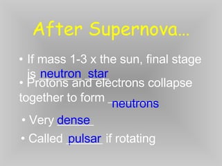 Life Cycle of Stars | PPT