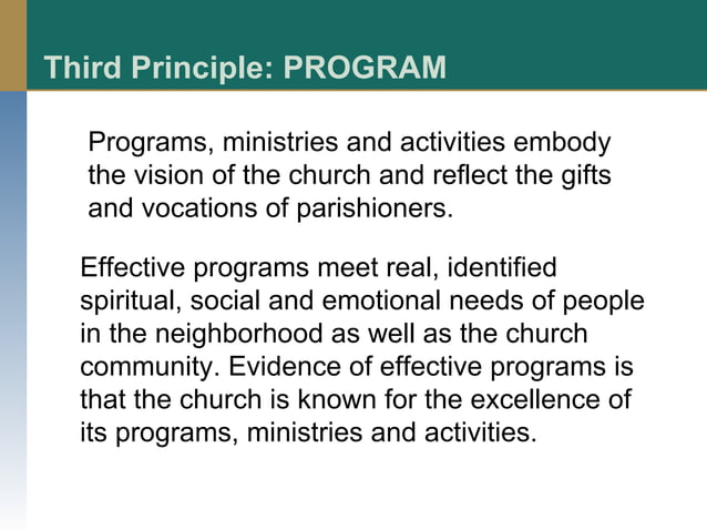 Life Cycle of the Church