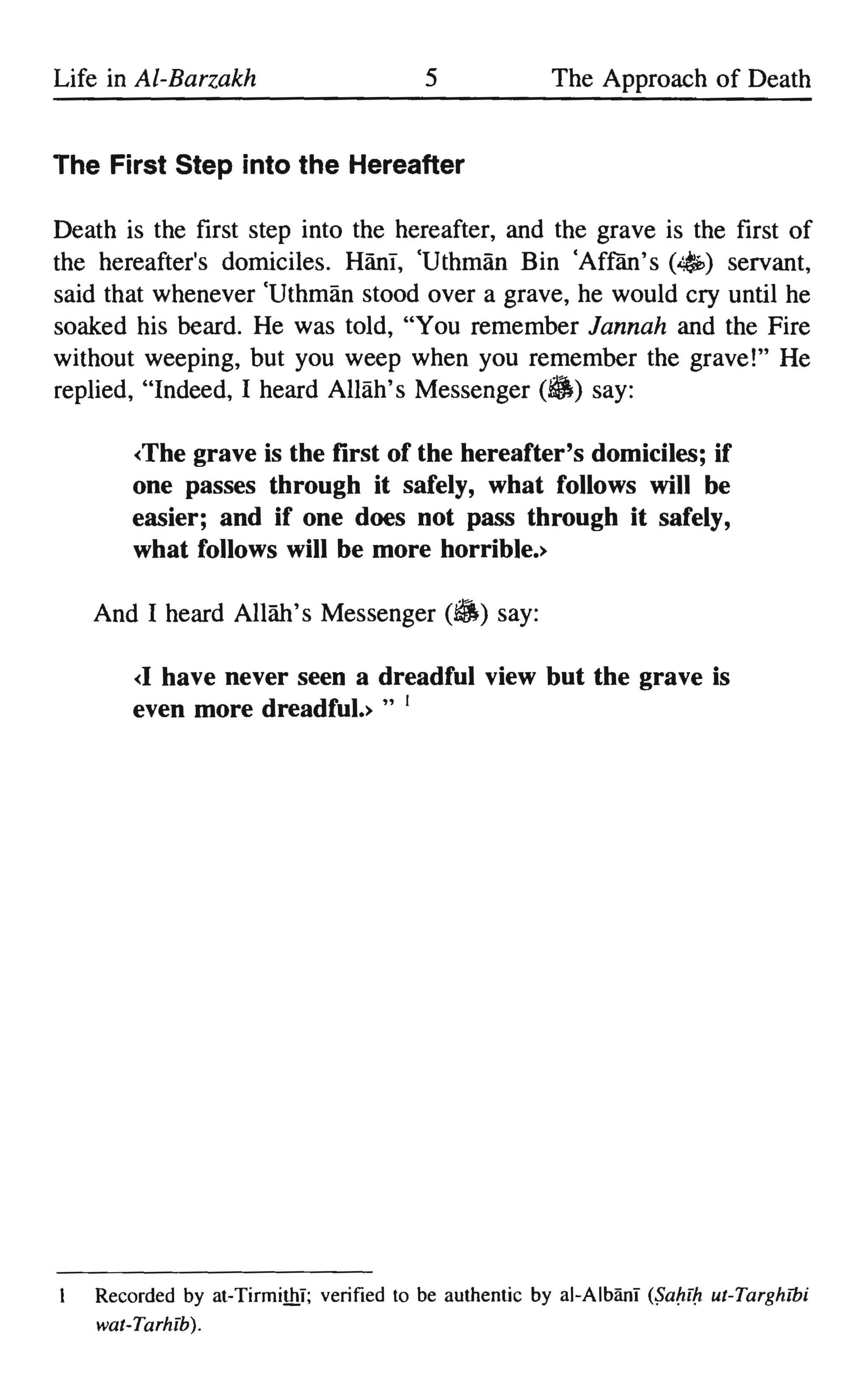 Life In Al-Barzakh - From Death Till Resurrection | PDF