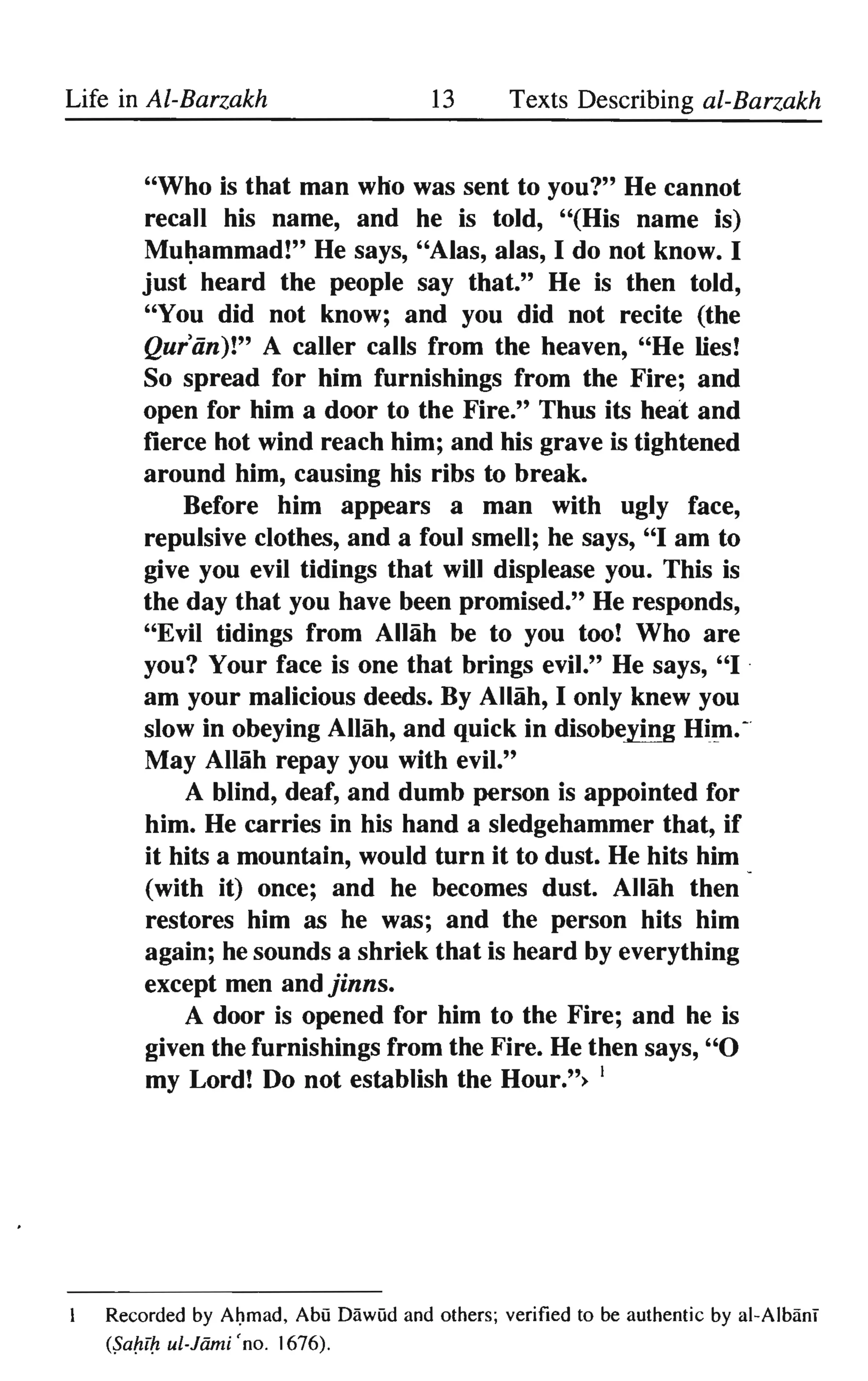 Life In Al-Barzakh - From Death Till Resurrection | PDF