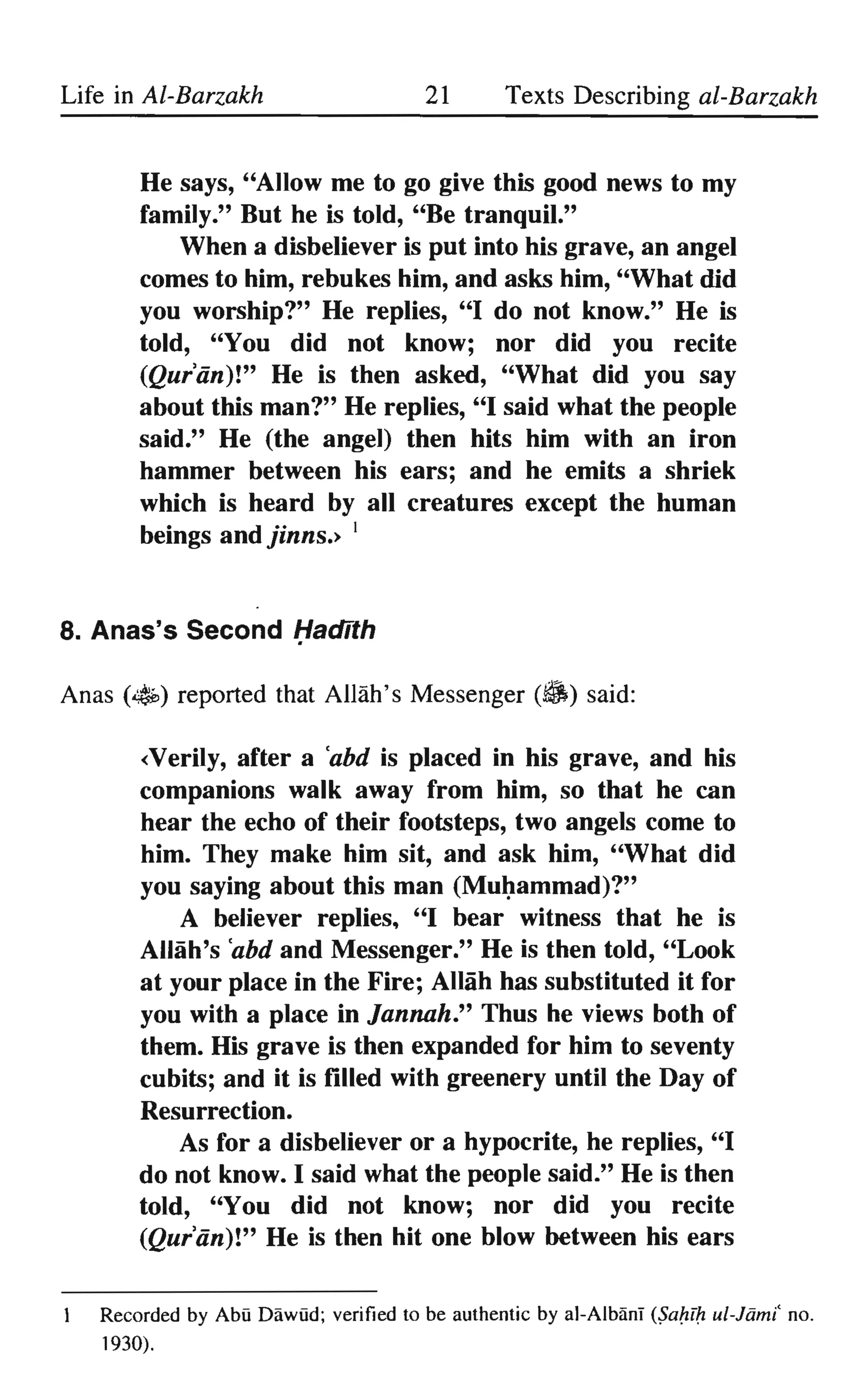 Life In Al-Barzakh - From Death Till Resurrection | PDF