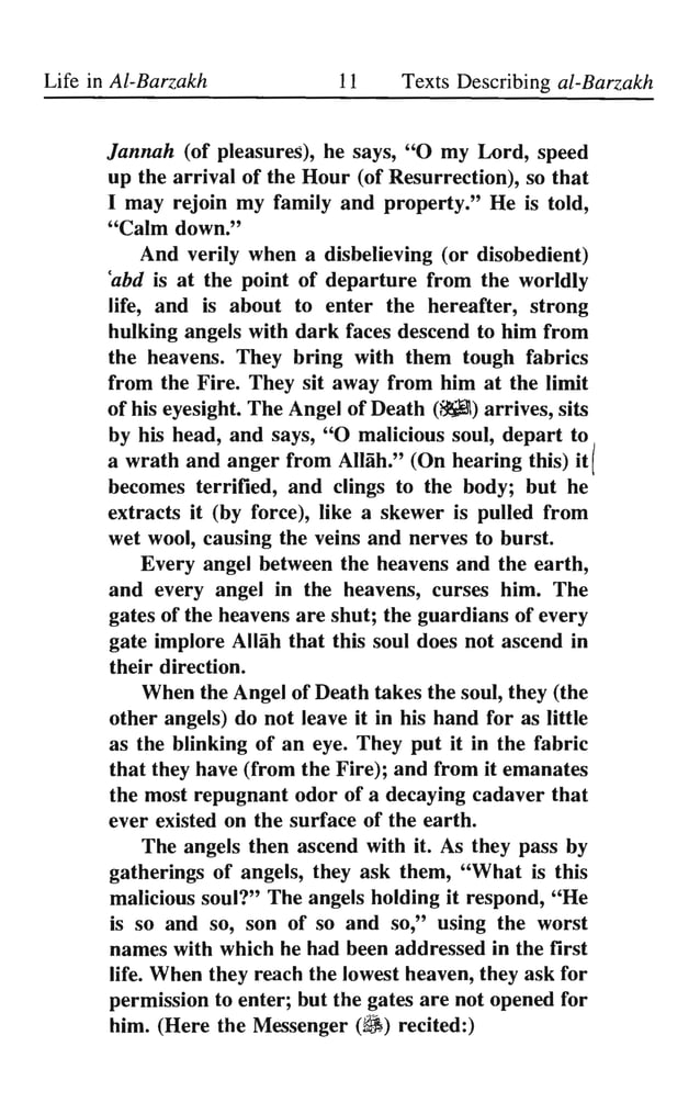 Life In Al-Barzakh - From Death Till Resurrection | PDF