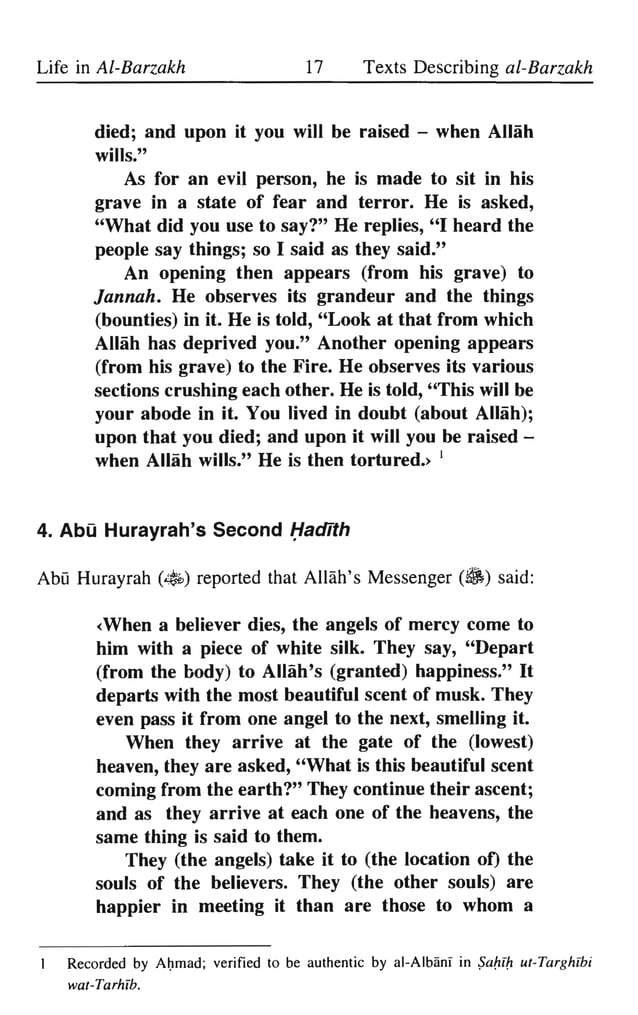 Life In Al-Barzakh - From Death Till Resurrection | PDF