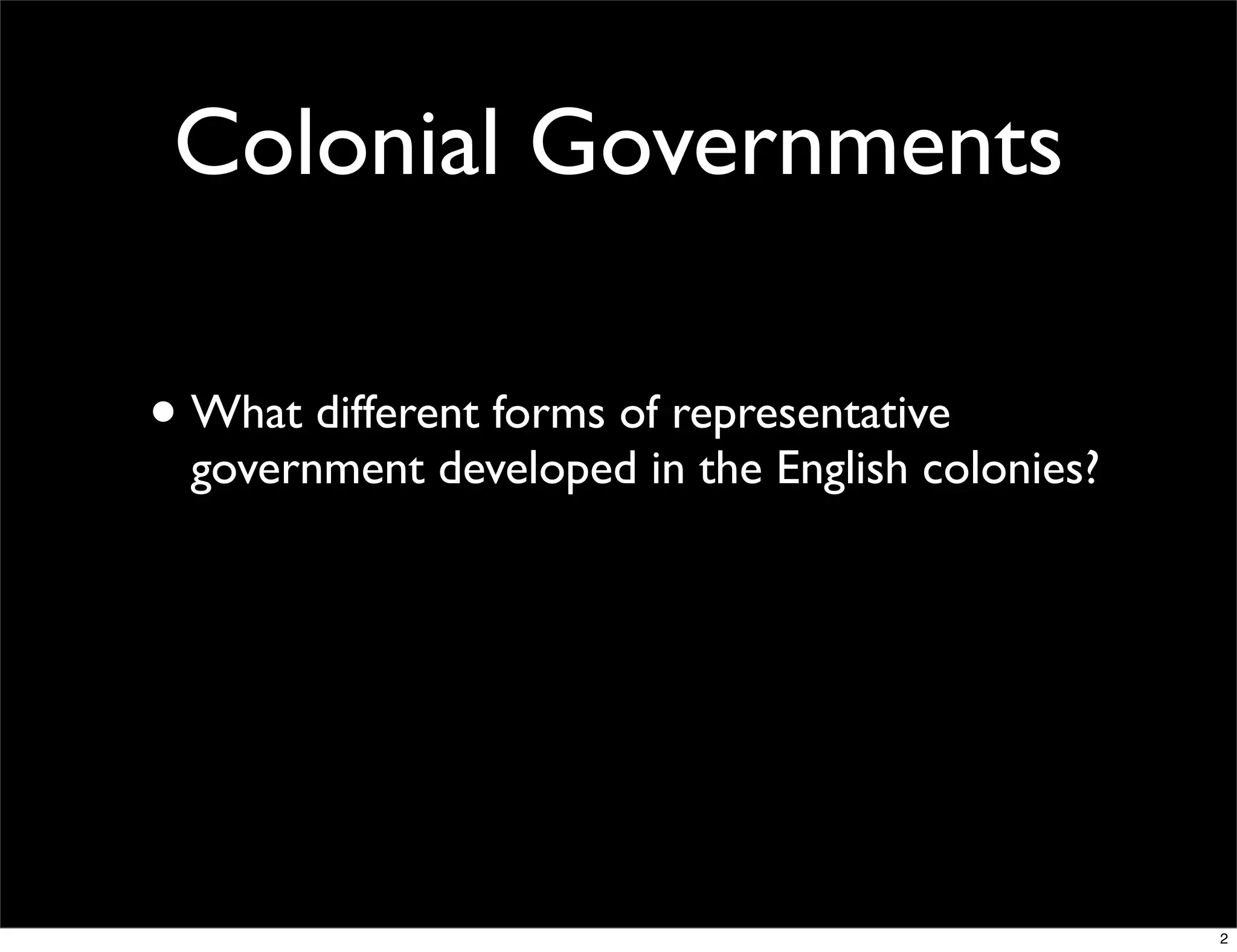 Life In The English Colonies | PDF