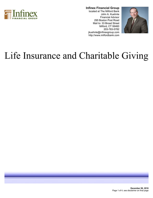 Life insurance & Charitable Giving | PDF