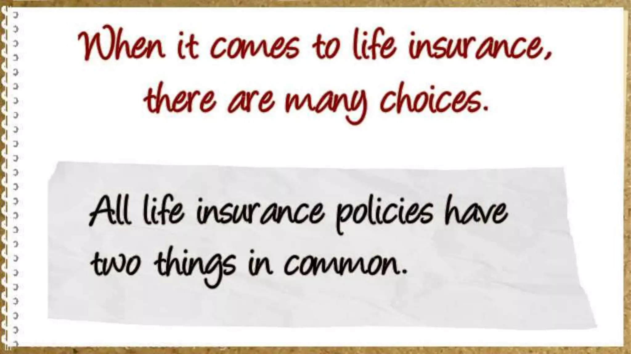 Life Insurance Explained. A quick look at the different types of ...