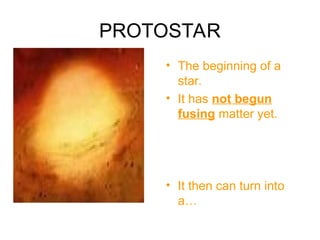 presentation of life of the star in univ | PPT