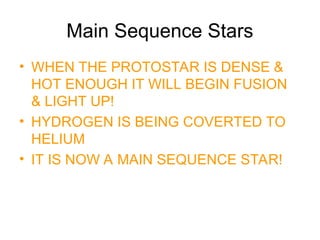 presentation of life of the star in univ | PPT