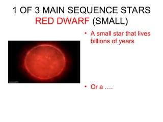 presentation of life of the star in univ | PPT