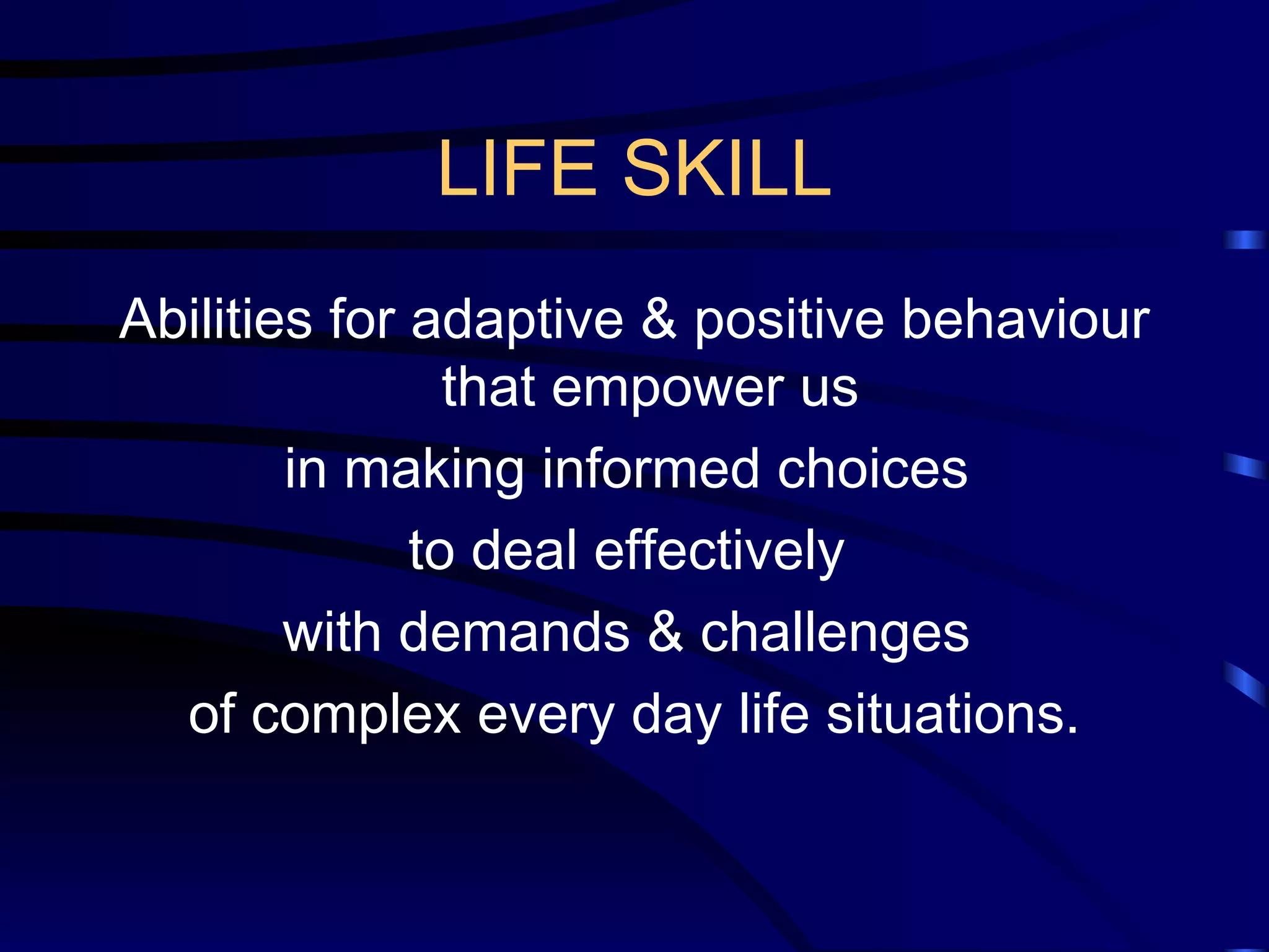 Life Skills To Adolescents | PPT